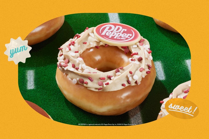 Krispy Kreme Has A Dr. Pepper-Flavored Doughnut
