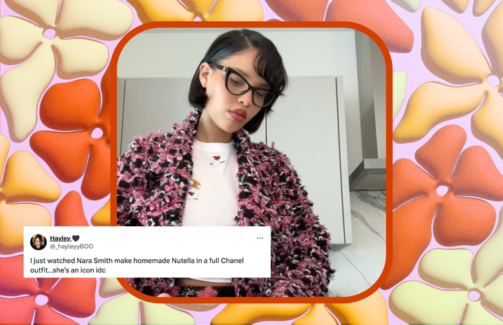 Nara Smith Making Nutella From Scratch In A Chanel Pre-Fall '24 Set Is ...