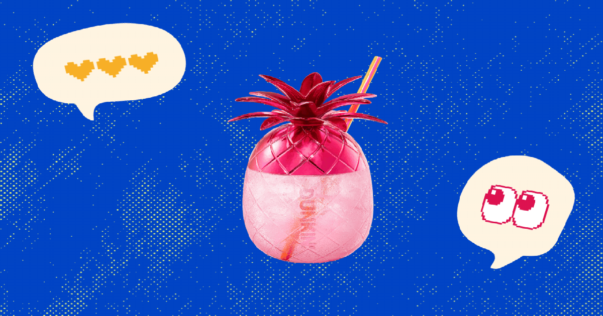 Dunkin’ Dropped A Barbie Pink Pineapple Cup