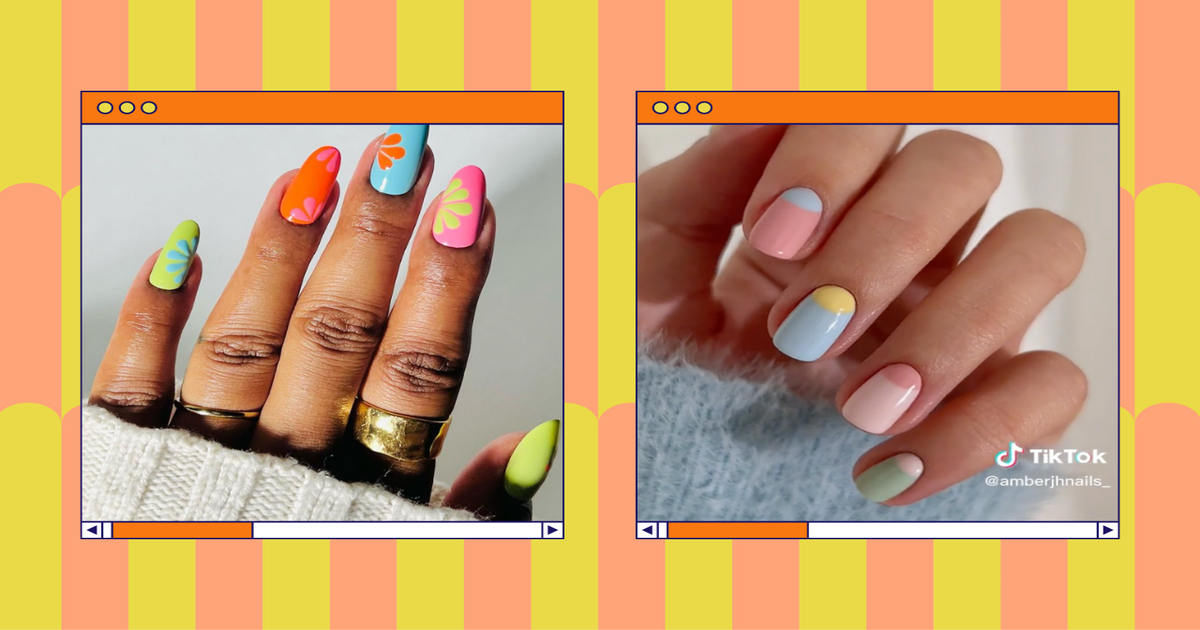 9 Mismatched Manicure Photos For Inspo At Your Next Nail Appointment