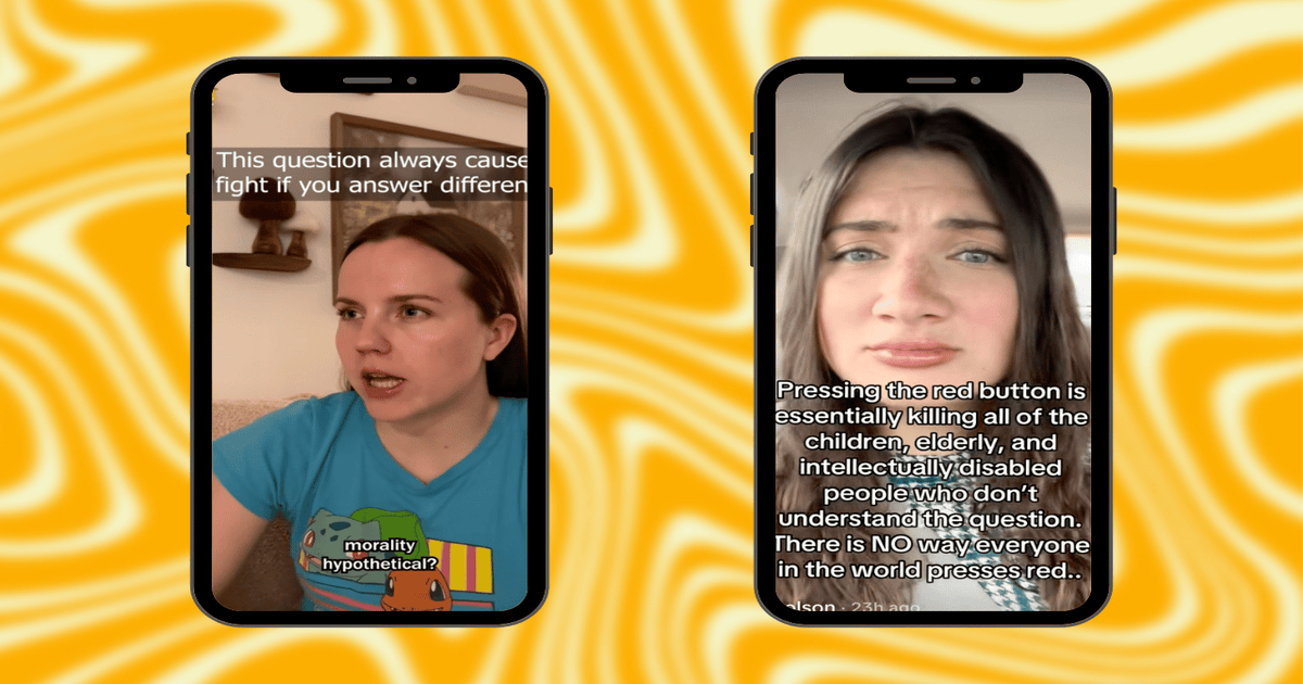 The "Red Vs. Blue Button" TikTok Debate, Explained