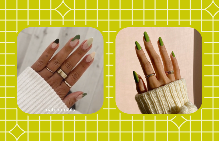 These Matcha Latte Nails Are The Ultimate Inspo For Your Next Mani