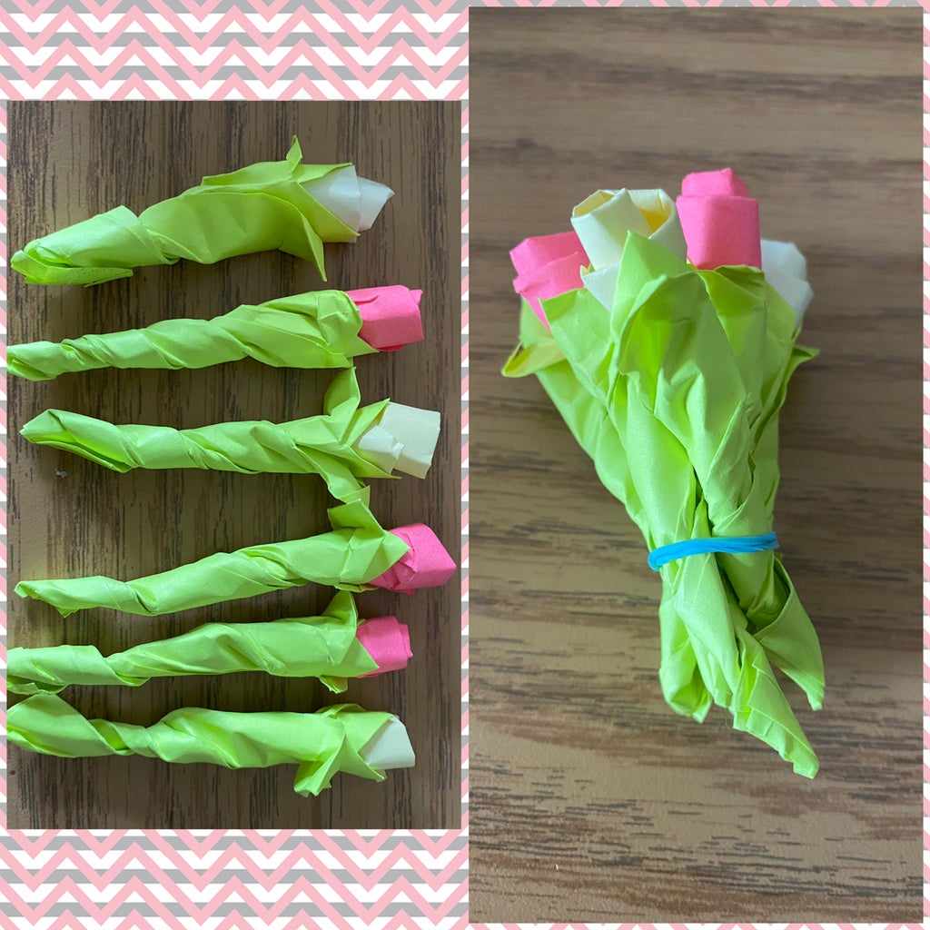 How to Make Post-It Note Flower Bouquets