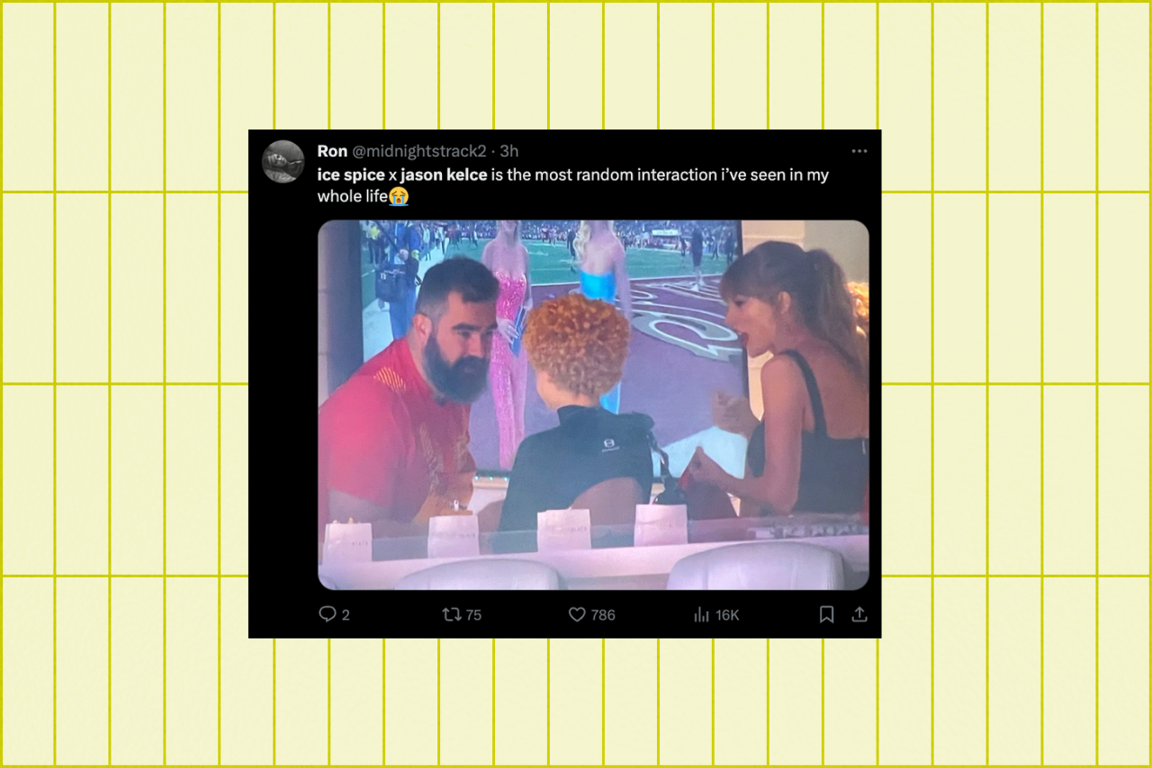 These Memes Of Jason Kelce Meeting Ice Spice At The Super Bowl Are ...